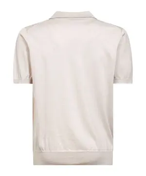 Brunello Cucinelli Short Sleeved Ribbed Polo Shirt