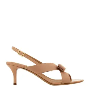 FERRAGAMO Vara Bow Slingback Sandals - Amaretti