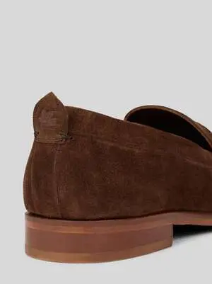 Etro Logo-embossed Loafers - Brown