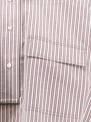 Brunello Cucinelli Striped Shirt With Pockets - No