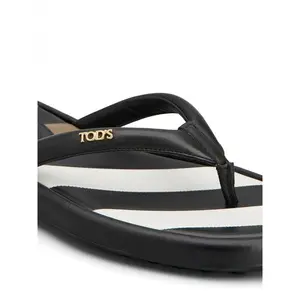 TOD'S Logo Flip-flops - Black