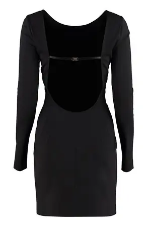 Dolce & Gabbana Open Back Long Sleeve Dress