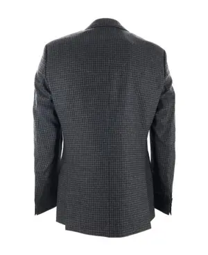 Hugo Boss Plaid Front Pocket Suit Coat