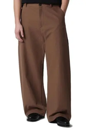 Studio Nicholson Bosworth Twill Trousers - Brown
