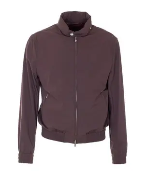 Brunello Cucinelli Zip-up Bomber Jacket With Stand Collar - No