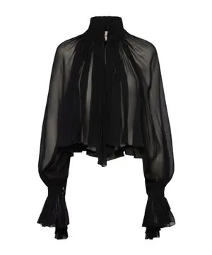 Khaite Durer Ruffled Silk Shirt