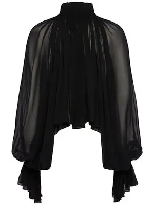 Khaite Durer Ruffled Silk Shirt