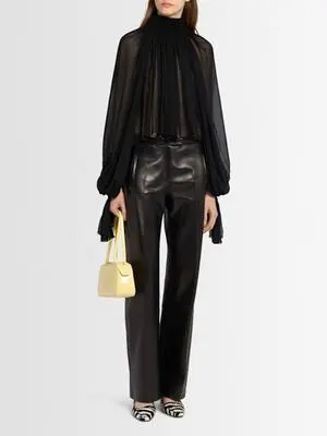Khaite Durer Ruffled Silk Shirt