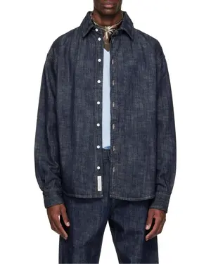 Jacquemus Simon Denim Shirt - Black