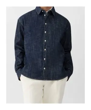 Jacquemus Simon Denim Shirt - Black