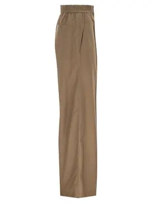 Brunello Cucinelli Pleated Wide-leg Trousers - Brown