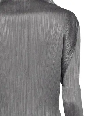 Issey Miyake Mock Neck Long-sleeve Top