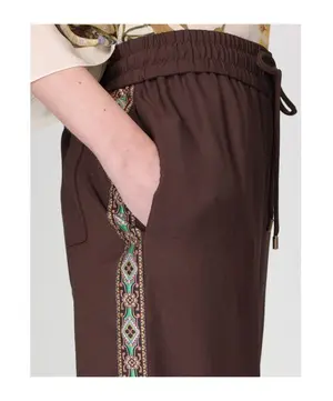 Etro Drawstring Wide-leg Trousers - Multicolor