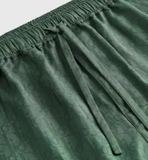 Dior Oblique Jacquard Drawstring Shorts - Green