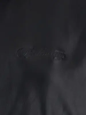 Balenciaga Reversible Zip-up Leather Jacket With Checked Wool Lining
