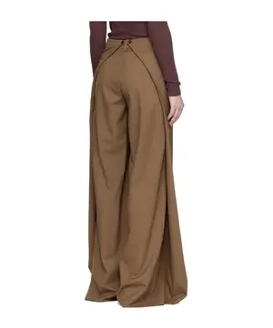 MUGLER Pleated Wrap Trousers