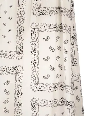 Max Mara Poplin Midi Skirt With Embroidery