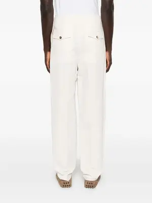 Brunello Cucinelli Pleated Trousers - White
