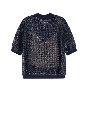 Brunello Cucinelli Sequined V-neck Jumper