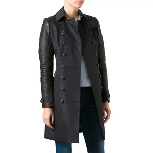 Burberry Double-breasted Trench Coat With Tie Details