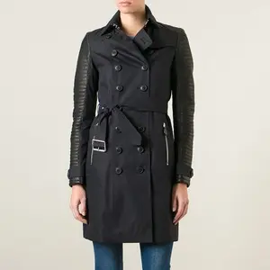 Burberry Double-breasted Trench Coat With Tie Details
