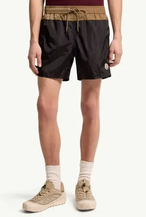 Moncler Contrast Panel Swim Shorts - No