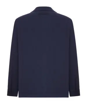 Zegna Linen Patch-pocket Jacket - Black