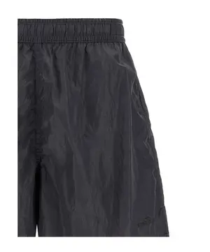 Stone Island Logo Printed Swim Shorts - Grey