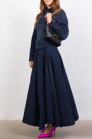 Balenciaga Godet Maxi Skirt - No