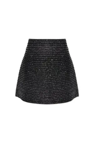 Alaïa Sequined A-line Mini Skirt