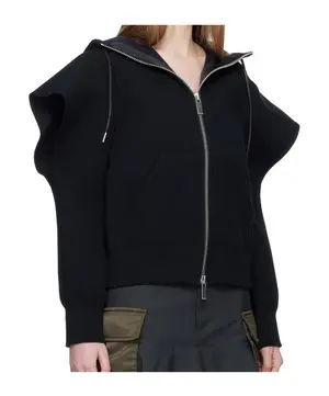 Sacai Sponge Sweat Zip-up Hoodie