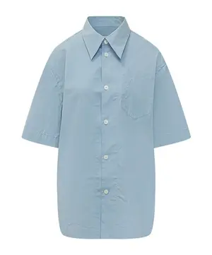 AMI Paris Curved Hem Shirt