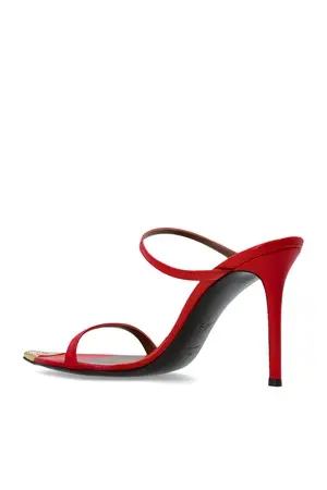 GIUSEPPE ZANOTTI Embellished Pointed Toe Stiletto Heeled Sandals