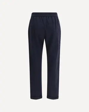 Brunello Cucinelli Drawstring Tapered-leg Sweatpants - Blue