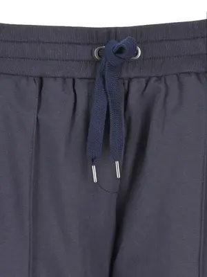 Brunello Cucinelli Drawstring Tapered-leg Sweatpants - Blue