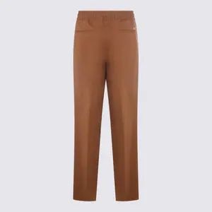 Valentino Garavani Pleated Drawstring Trousers - Brown