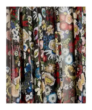 Khaite Edgar Silk Turtleneck Long Dress - Multicolor