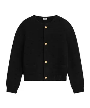 Celine Wool Cardigan - Black