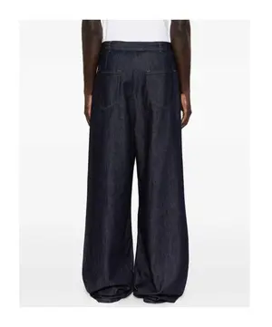 Dries Van Noten Belted Wide-leg Jeans - Blue