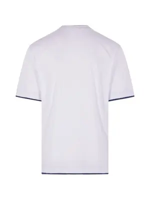 Brunello Cucinelli Comfort Nylon Crew Neck T-shirt With Faux-layering And Logo
