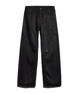 Gucci Printed Cotton Denim Pants