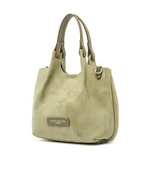 GIANNI CHIARINI Suede Top Handle Bag