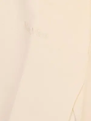 Max Mara Long Sleeve Polo Top With Gold Button Details - Ivory
