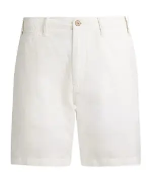 Polo Ralph Lauren Straight Leg Bermuda Shorts - Washed White