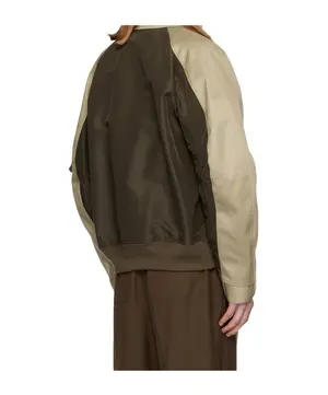 Sacai Twill Collared Zip-up Blouson - Multicolor