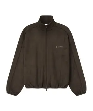 Fear Of God Stand Collar Embroidered Logo Zip Up Jacket