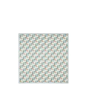 Fendi Monogrammed Square Scarf - Blue