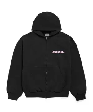 Balenciaga Regular Fit Zip-up Hoodie