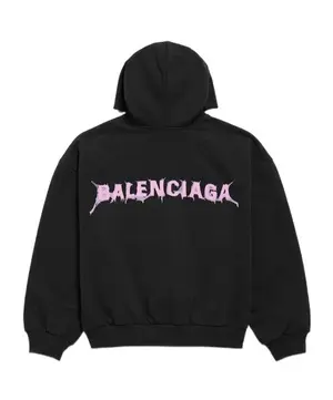Balenciaga Regular Fit Zip-up Hoodie