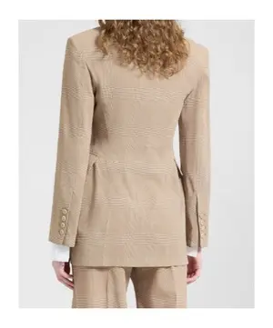 Ermanno Scervino Fitted Single-breasted Checked Blazer
